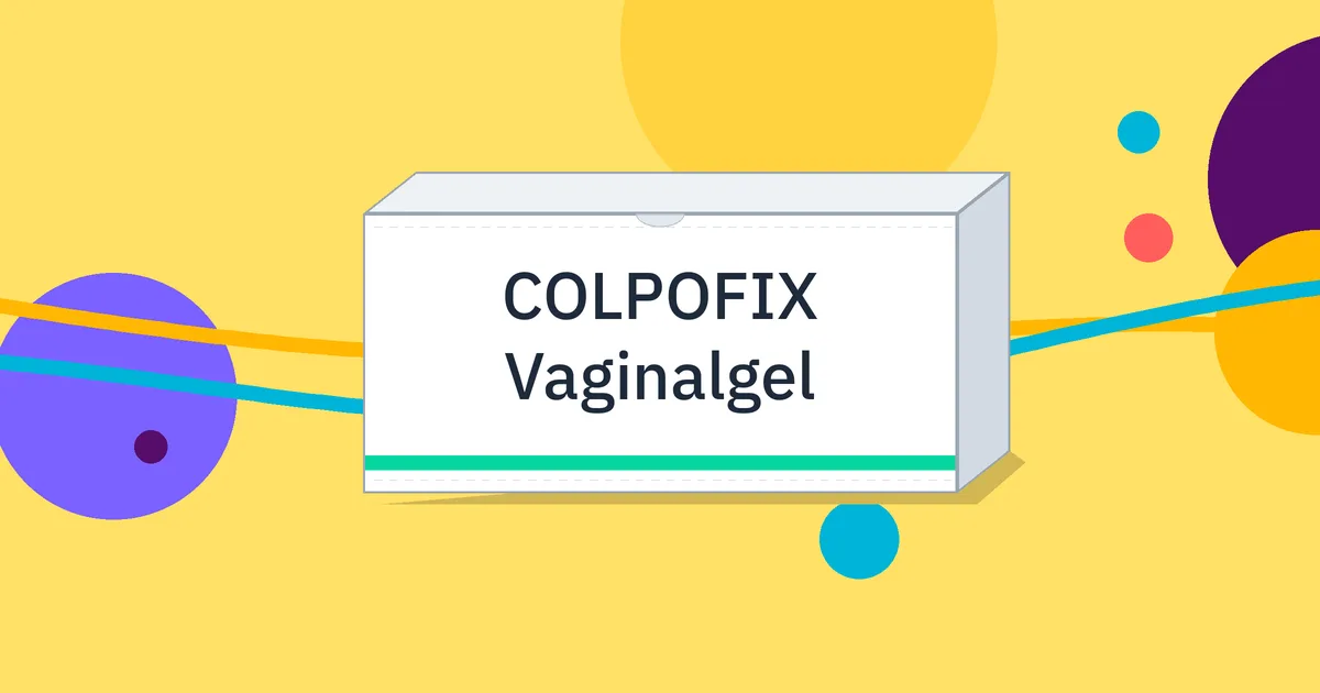 Symbolbild: Packung mit der Aufschrift COLPOFIX Vaginalgel (PZN 18389398) – Verfügbarkeit und Bezug in Apotheken in Frankfurt am Main