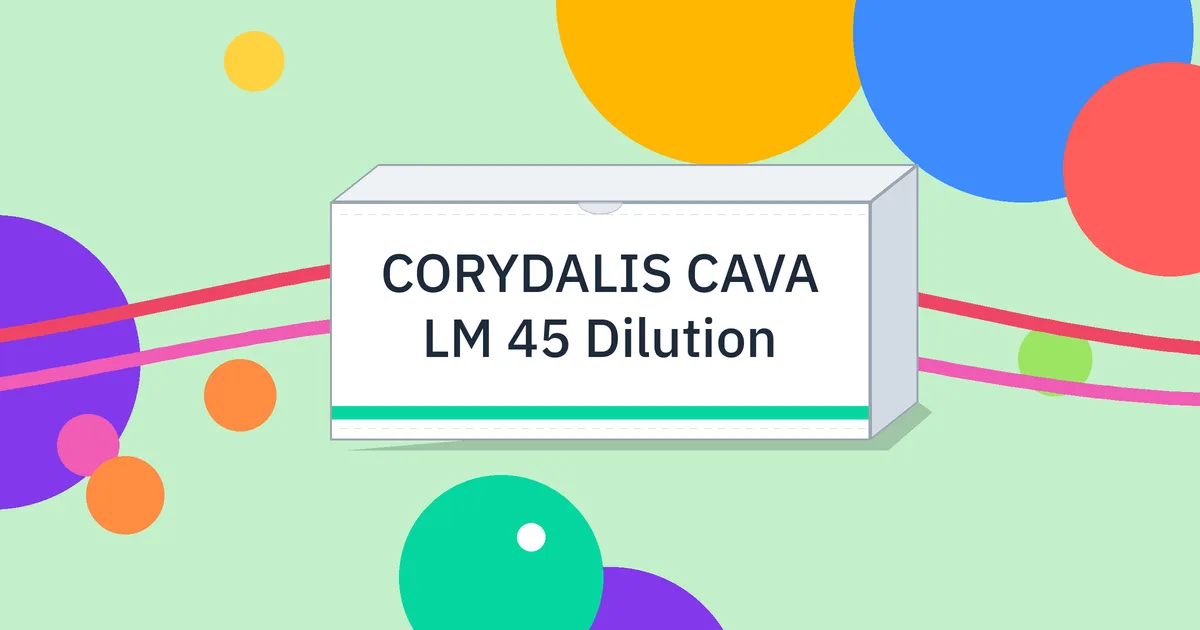 Symbolbild: Packung mit der Aufschrift CORYDALIS CAVA LM 45 Dilution (PZN 13453772) – Verfügbarkeit und Bezug in Apotheken in Frankfurt am Main