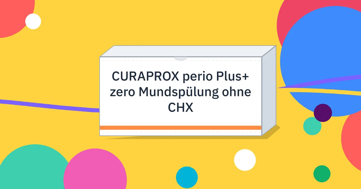 Symbolbild: Packung mit der Aufschrift CURAPROX perio Plus+ zero Mundspülung ohne CHX (PZN 19844203) – Verfügbarkeit und Bezug in Apotheken in Frankfurt am Main