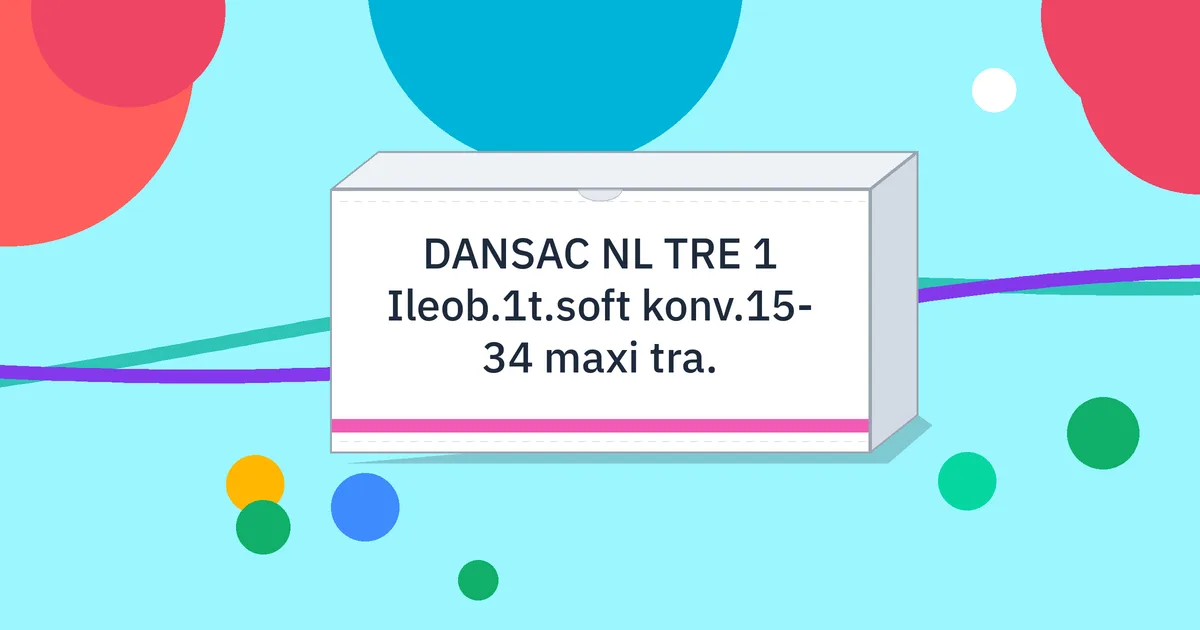 Symbolbild: Packung mit der Aufschrift DANSAC NL TRE 1 Ileob.1t.soft konv.15-34 maxi tra. (PZN 16197217) – Verfügbarkeit und Bezug in Apotheken in Frankfurt am Main