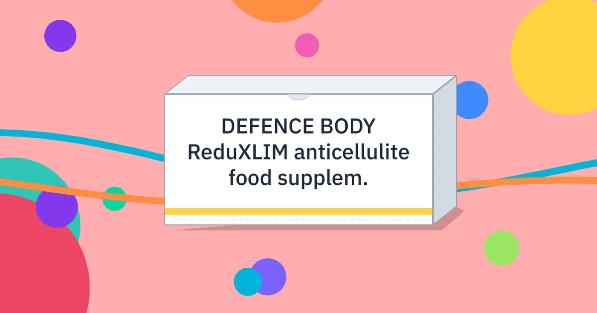Symbolbild: Packung mit der Aufschrift DEFENCE BODY ReduXLIM anticellulite food supplem. (PZN 11892384) – Verfügbarkeit und Bezug in Apotheken in Frankfurt am Main