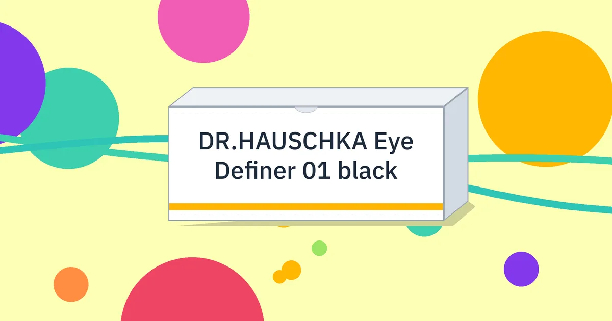 Symbolbild: Packung mit der Aufschrift DR.HAUSCHKA Eye Definer 01 black (PZN 18651318) – Verfügbarkeit und Bezug in Apotheken in Frankfurt am Main