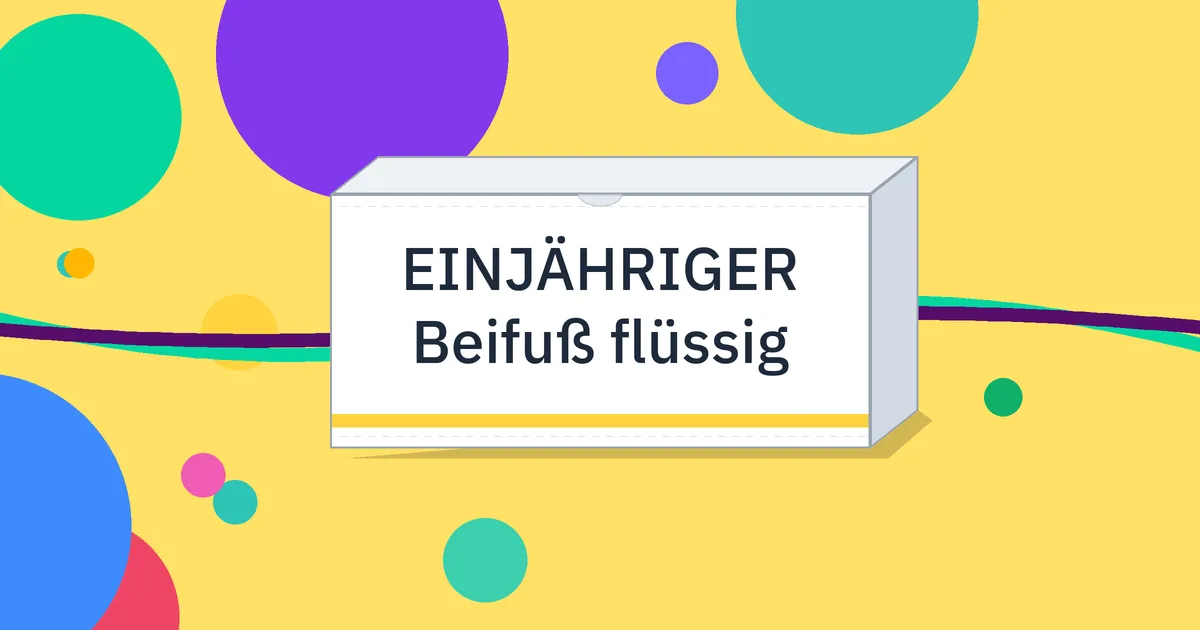 Symbolbild: Packung mit der Aufschrift EINJÄHRIGER Beifuß flüssig (PZN 17949518) – Verfügbarkeit und Bezug in Apotheken in Frankfurt am Main