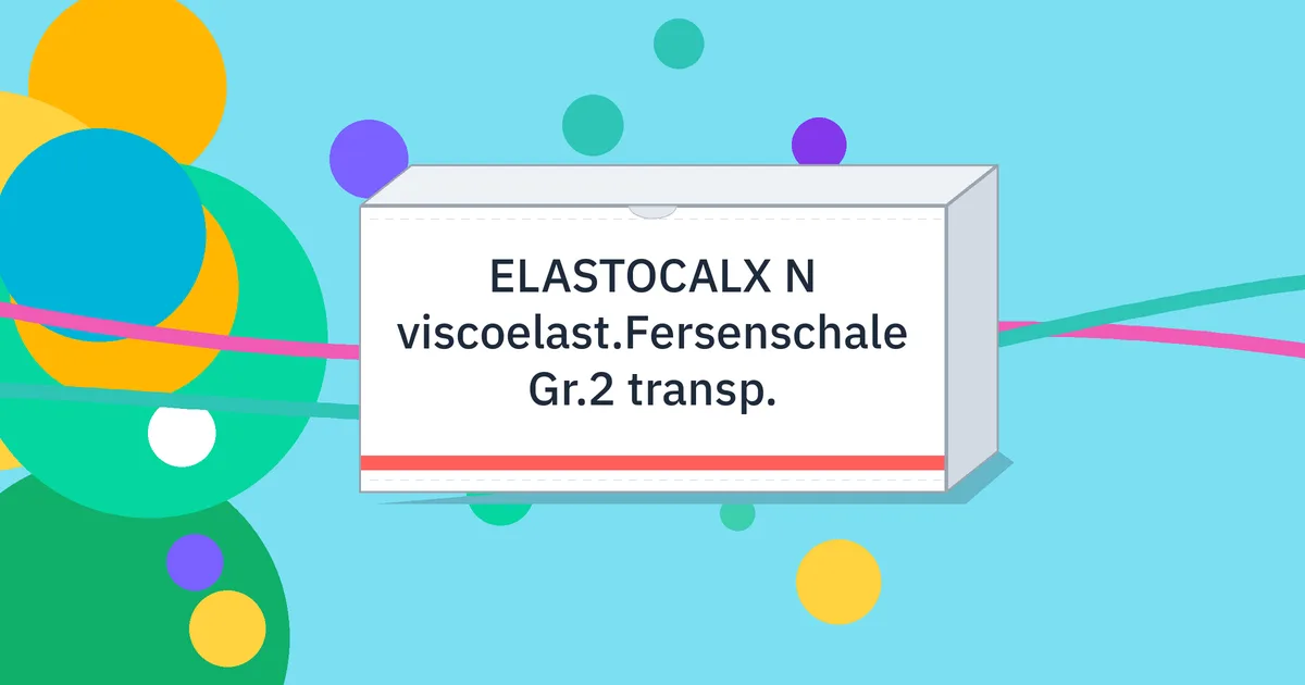 Symbolbild: Packung mit der Aufschrift ELASTOCALX N viscoelast.Fersenschale Gr.2 transp. (PZN 13969263) – Verfügbarkeit und Bezug in Apotheken in Frankfurt am Main