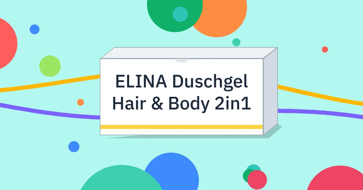 Symbolbild: Packung mit der Aufschrift ELINA Duschgel Hair & Body 2in1 (PZN 11485130) – Verfügbarkeit und Bezug in Apotheken in Frankfurt am Main