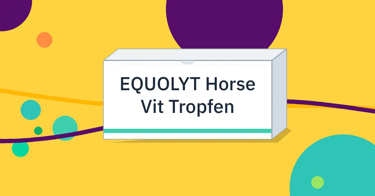 Symbolbild: Packung mit der Aufschrift EQUOLYT Horse Vit Tropfen (PZN 00503899) – Verfügbarkeit und Bezug in Apotheken in Frankfurt am Main