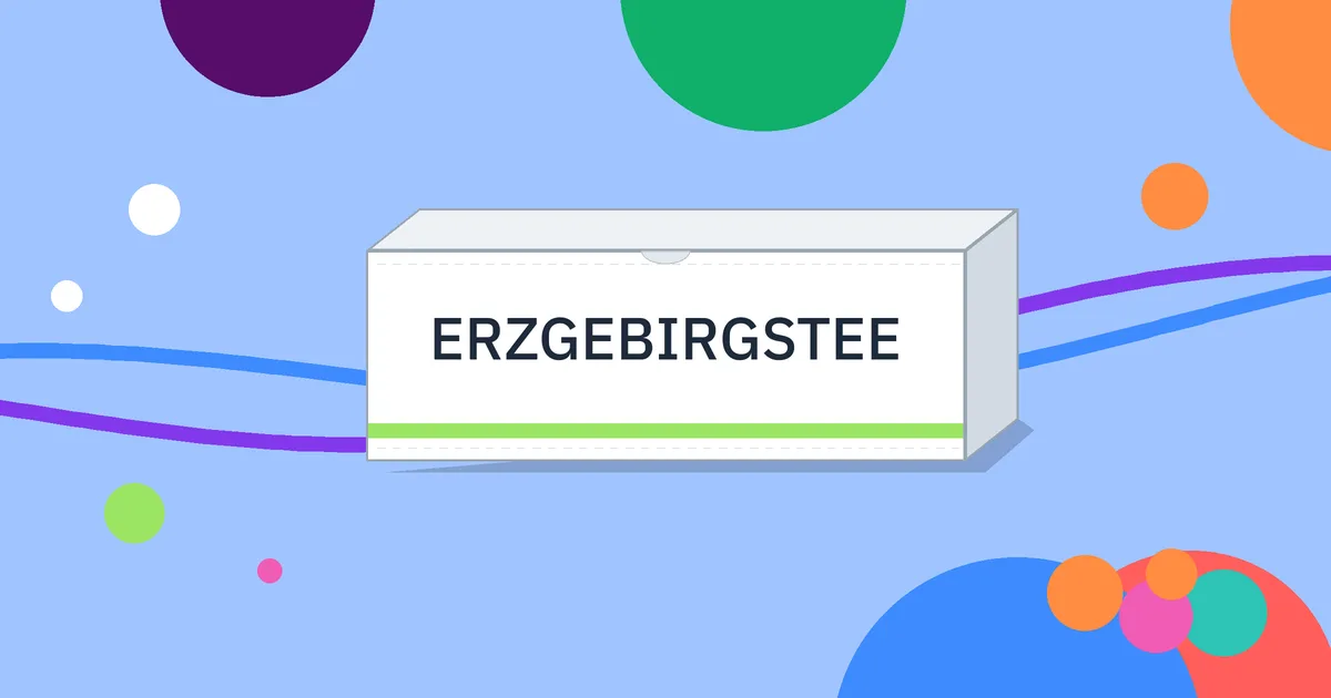 Symbolbild: Packung mit der Aufschrift ERZGEBIRGSTEE (PZN 01009440) – Verfügbarkeit und Bezug in Apotheken in Frankfurt am Main
