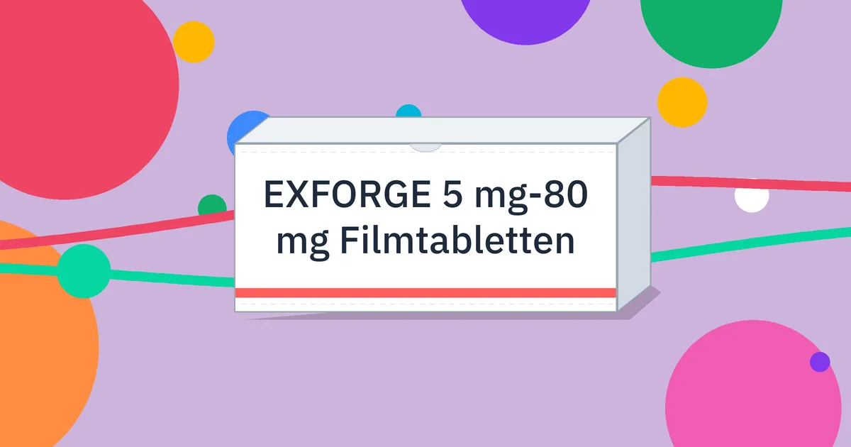 Symbolbild: Packung mit der Aufschrift EXFORGE 5 mg-80 mg Filmtabletten (PZN 00012931) – Verfügbarkeit und Bezug in Apotheken in Frankfurt am Main