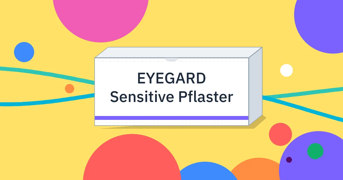 Symbolbild: Packung mit der Aufschrift EYEGARD Sensitive Pflaster (PZN 05901400) – Verfügbarkeit und Bezug in Apotheken in Frankfurt am Main