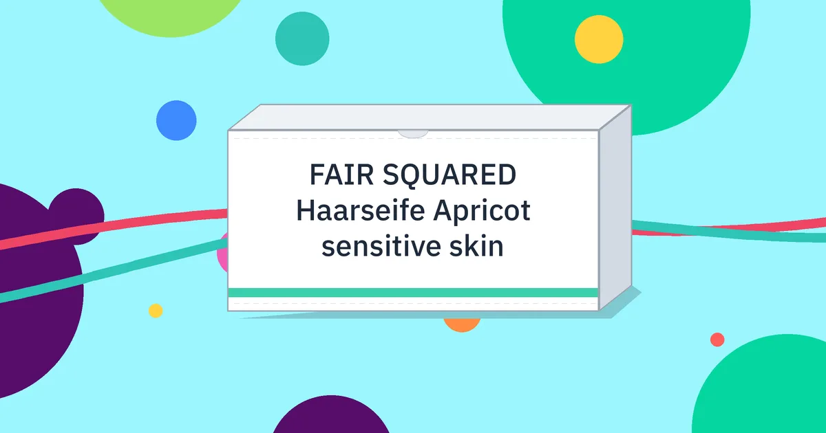 Symbolbild: Packung mit der Aufschrift FAIR SQUARED Haarseife Apricot sensitive skin (PZN 16162880) – Verfügbarkeit und Bezug in Apotheken in Frankfurt am Main