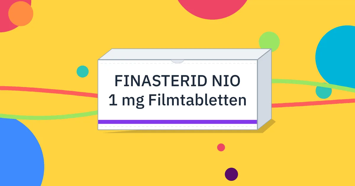Symbolbild: Packung mit der Aufschrift FINASTERID NIO 1 mg Filmtabletten (PZN 16128357) – Verfügbarkeit und Bezug in Apotheken in Frankfurt am Main