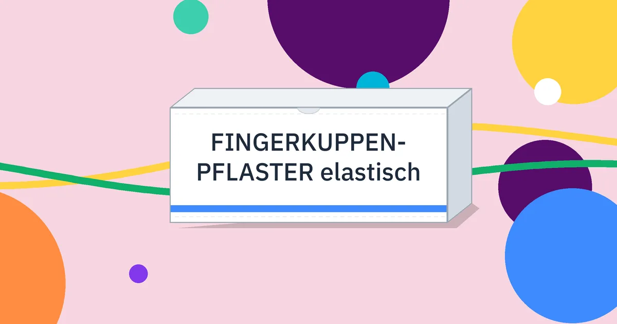 Symbolbild: Packung mit der Aufschrift FINGERKUPPEN-PFLASTER elastisch (PZN 20160591) – Verfügbarkeit und Bezug in Apotheken in Frankfurt am Main