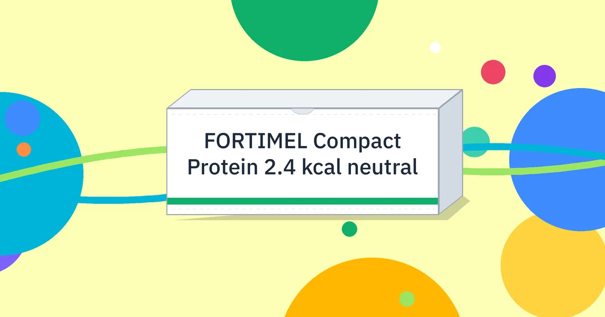 Symbolbild: Packung mit der Aufschrift FORTIMEL Compact Protein 2.4 kcal neutral (PZN 19881612) – Verfügbarkeit und Bezug in Apotheken in Frankfurt am Main