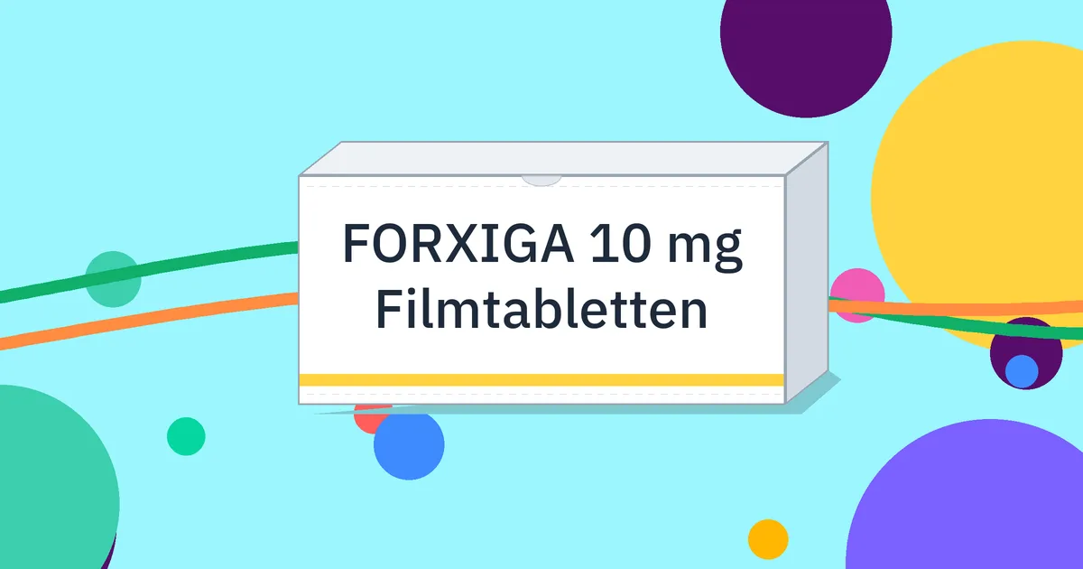 Symbolbild: Packung mit der Aufschrift FORXIGA 10 mg Filmtabletten (PZN 20007398) – Verfügbarkeit und Bezug in Apotheken in Frankfurt am Main