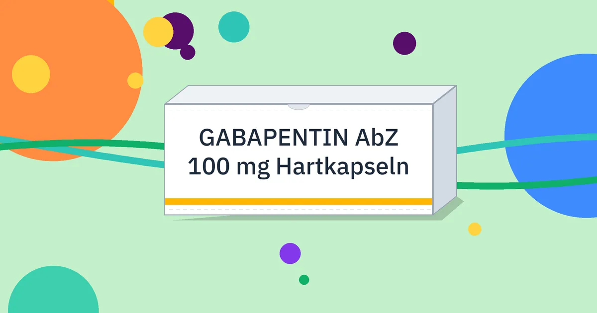 Symbolbild: Packung mit der Aufschrift GABAPENTIN AbZ 100 mg Hartkapseln (PZN 03853938) – Verfügbarkeit und Bezug in Apotheken in Frankfurt am Main