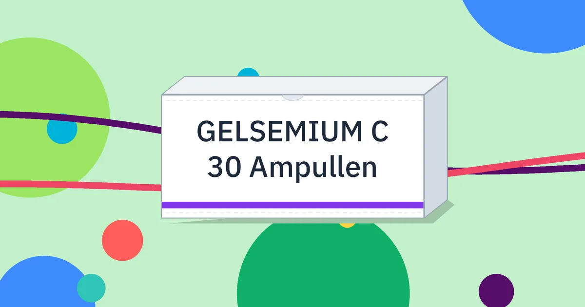 Symbolbild: Packung mit der Aufschrift GELSEMIUM C 30 Ampullen (PZN 11706074) – Verfügbarkeit und Bezug in Apotheken in Frankfurt am Main