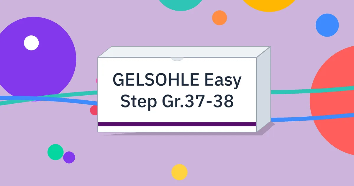 Symbolbild: Packung mit der Aufschrift GELSOHLE Easy Step Gr.37-38 (PZN 02470684) – Verfügbarkeit und Bezug in Apotheken in Frankfurt am Main