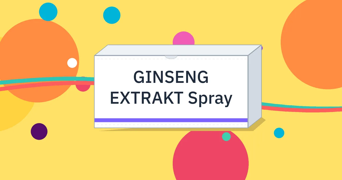Symbolbild: Packung mit der Aufschrift GINSENG EXTRAKT Spray (PZN 11712560) – Verfügbarkeit und Bezug in Apotheken in Frankfurt am Main