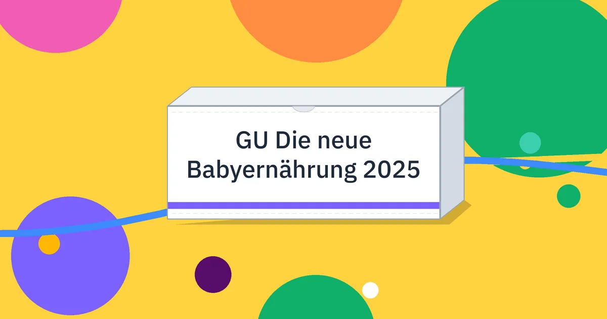 Symbolbild: Packung mit der Aufschrift GU Die neue Babyernährung 2025 (PZN 19971775) – Verfügbarkeit und Bezug in Apotheken in Frankfurt am Main