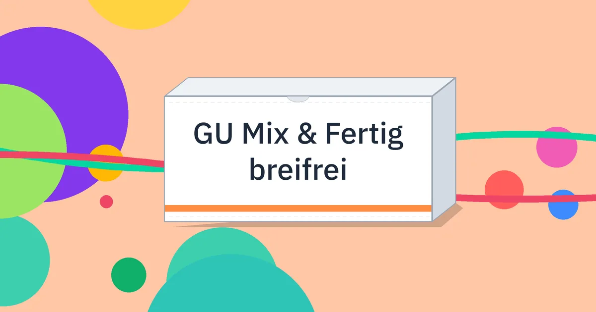 Symbolbild: Packung mit der Aufschrift GU Mix & Fertig breifrei (PZN 19991602) – Verfügbarkeit und Bezug in Apotheken in Frankfurt am Main