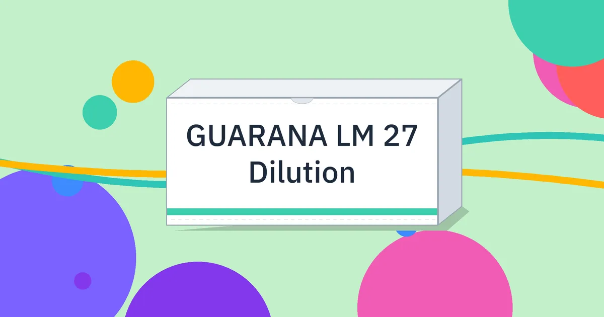 Symbolbild: Packung mit der Aufschrift GUARANA LM 27 Dilution (PZN 12883223) – Verfügbarkeit und Bezug in Apotheken in Frankfurt am Main