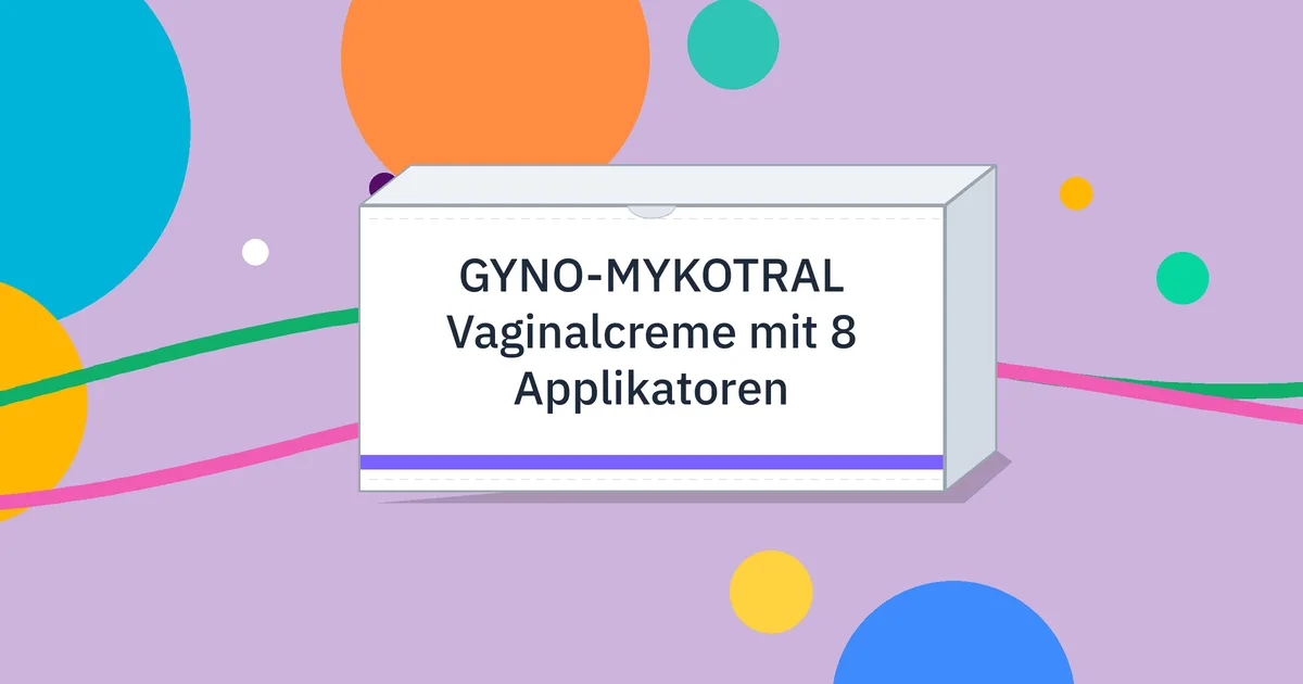 Symbolbild: Packung mit der Aufschrift GYNO-MYKOTRAL Vaginalcreme mit 8 Applikatoren (PZN 02889621) – Verfügbarkeit und Bezug in Apotheken in Frankfurt am Main