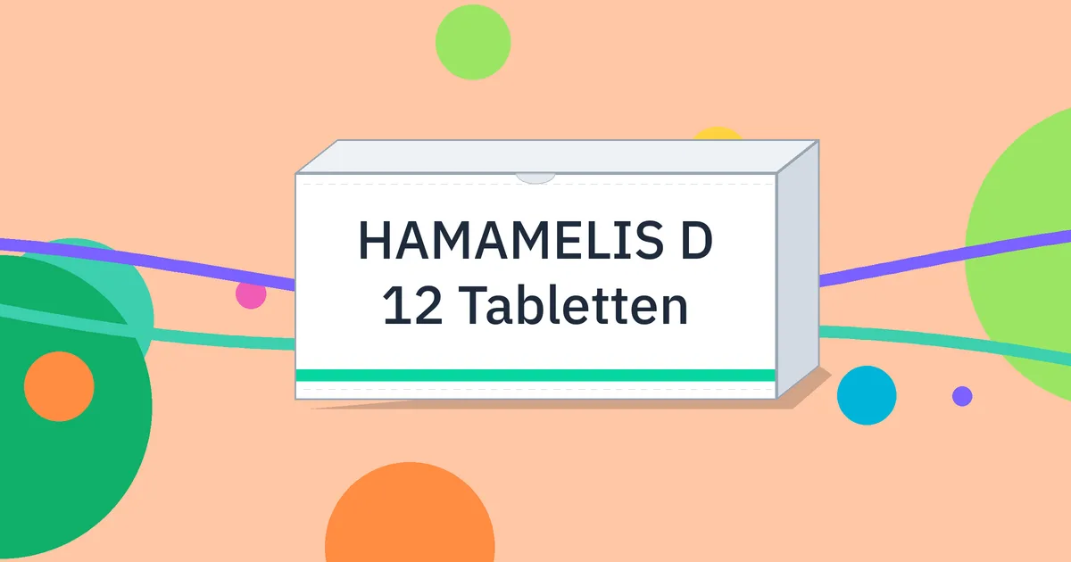 Symbolbild: Packung mit der Aufschrift HAMAMELIS D 12 Tabletten (PZN 02631147) – Verfügbarkeit und Bezug in Apotheken in Frankfurt am Main