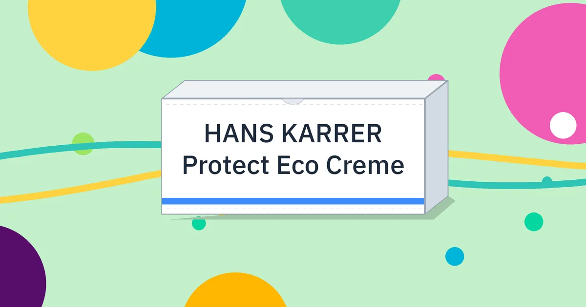Symbolbild: Packung mit der Aufschrift HANS KARRER Protect Eco Creme (PZN 10966117) – Verfügbarkeit und Bezug in Apotheken in Frankfurt am Main