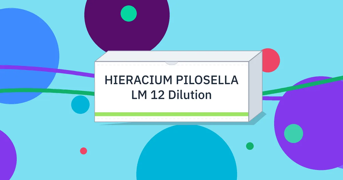 Symbolbild: Packung mit der Aufschrift HIERACIUM PILOSELLA LM 12 Dilution (PZN 13553485) – Verfügbarkeit und Bezug in Apotheken in Frankfurt am Main