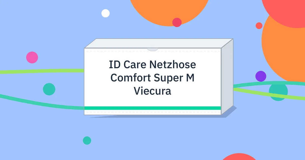 Symbolbild: Packung mit der Aufschrift ID Care Netzhose Comfort Super M Viecura (PZN 19306517) – Verfügbarkeit und Bezug in Apotheken in Frankfurt am Main