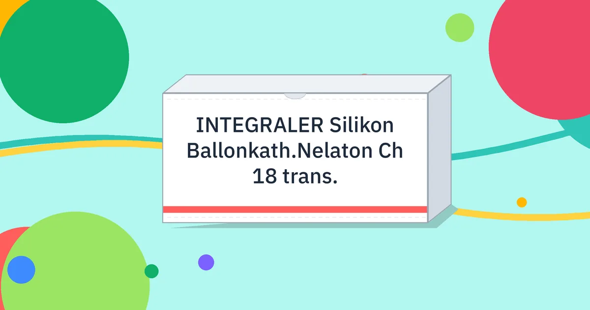 Symbolbild: Packung mit der Aufschrift INTEGRALER Silikon Ballonkath.Nelaton Ch 18 trans. (PZN 16825027) – Verfügbarkeit und Bezug in Apotheken in Frankfurt am Main