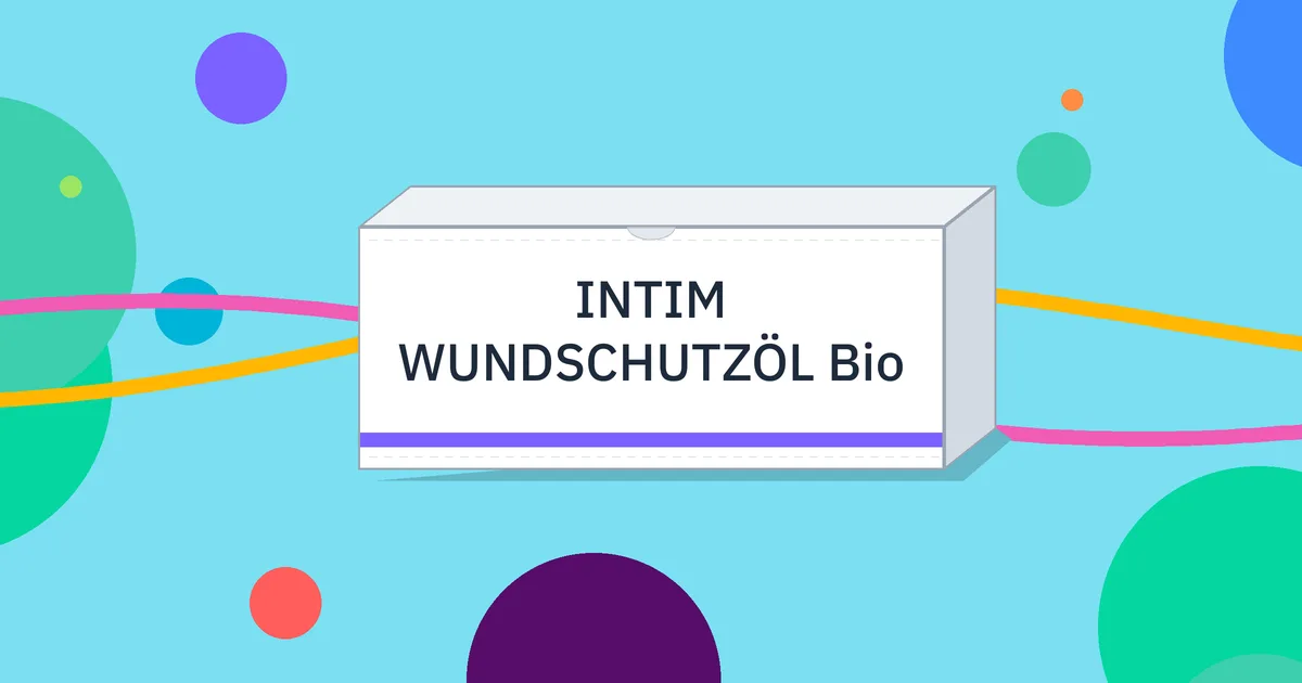Symbolbild: Packung mit der Aufschrift INTIM WUNDSCHUTZÖL Bio (PZN 19972680) – Verfügbarkeit und Bezug in Apotheken in Frankfurt am Main