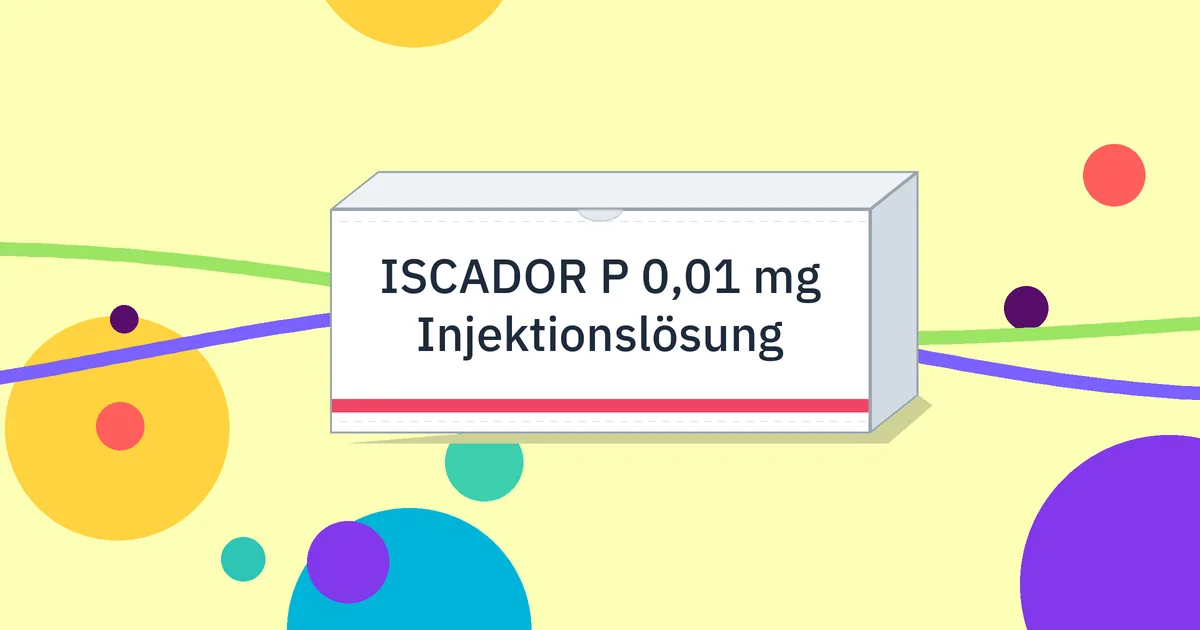 Symbolbild: Packung mit der Aufschrift ISCADOR P 0,01 mg Injektionslösung (PZN 20141062) – Verfügbarkeit und Bezug in Apotheken in Frankfurt am Main