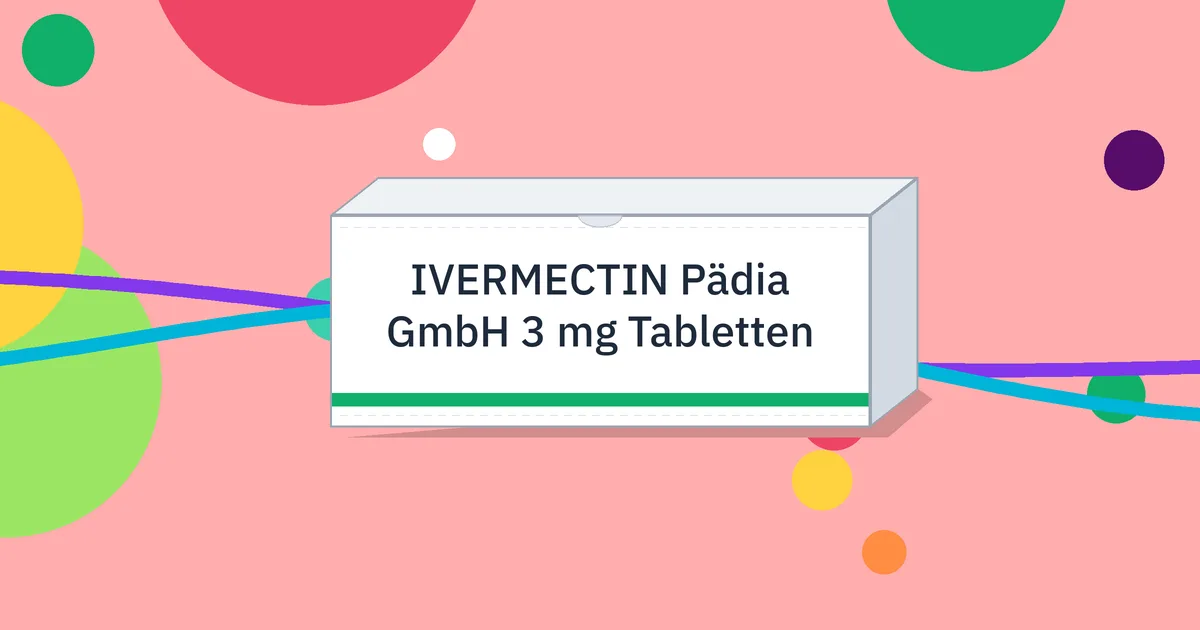 Symbolbild: Packung mit der Aufschrift IVERMECTIN Pädia GmbH 3 mg Tabletten (PZN 19994931) – Verfügbarkeit und Bezug in Apotheken in Frankfurt am Main