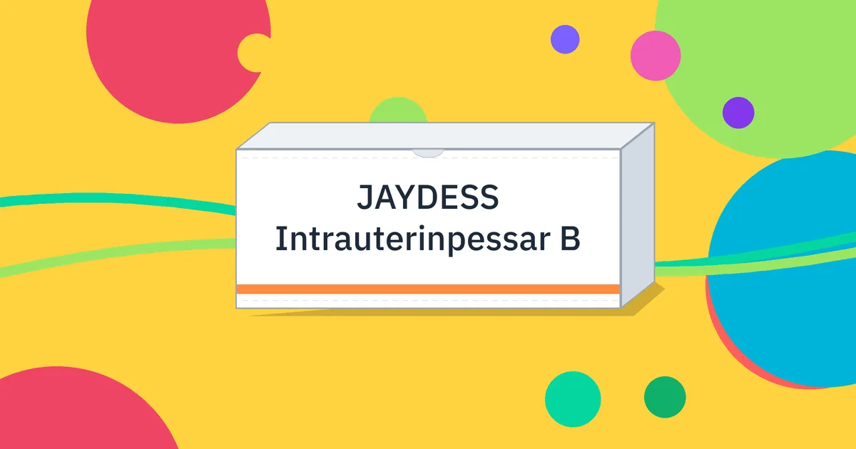 Symbolbild: Packung mit der Aufschrift JAYDESS Intrauterinpessar B (PZN 14235534) – Verfügbarkeit und Bezug in Apotheken in Frankfurt am Main