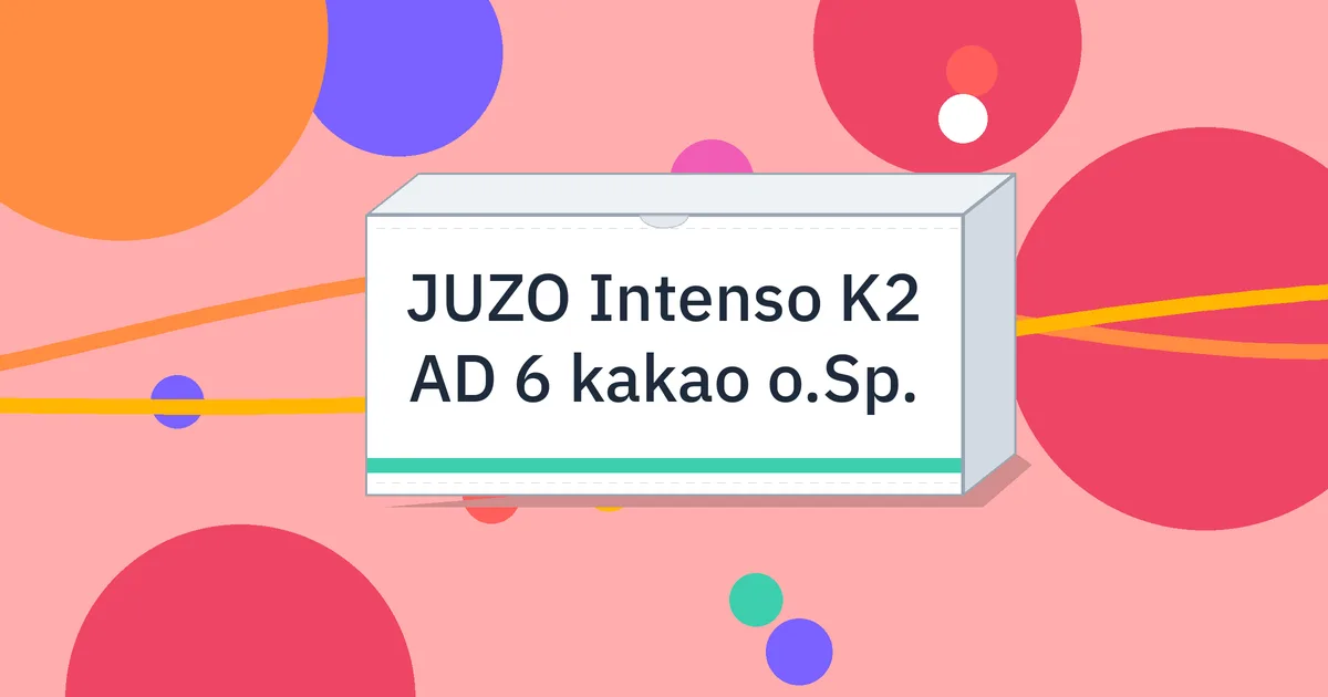 Symbolbild: Packung mit der Aufschrift JUZO Intenso K2 AD 6 kakao o.Sp. (PZN 18617178) – Verfügbarkeit und Bezug in Apotheken in Frankfurt am Main