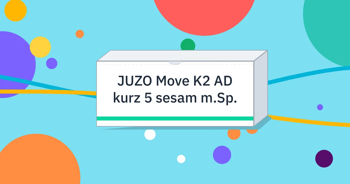Symbolbild: Packung mit der Aufschrift JUZO Move K2 AD kurz 5 sesam m.Sp. (PZN 18508584) – Verfügbarkeit und Bezug in Apotheken in Frankfurt am Main