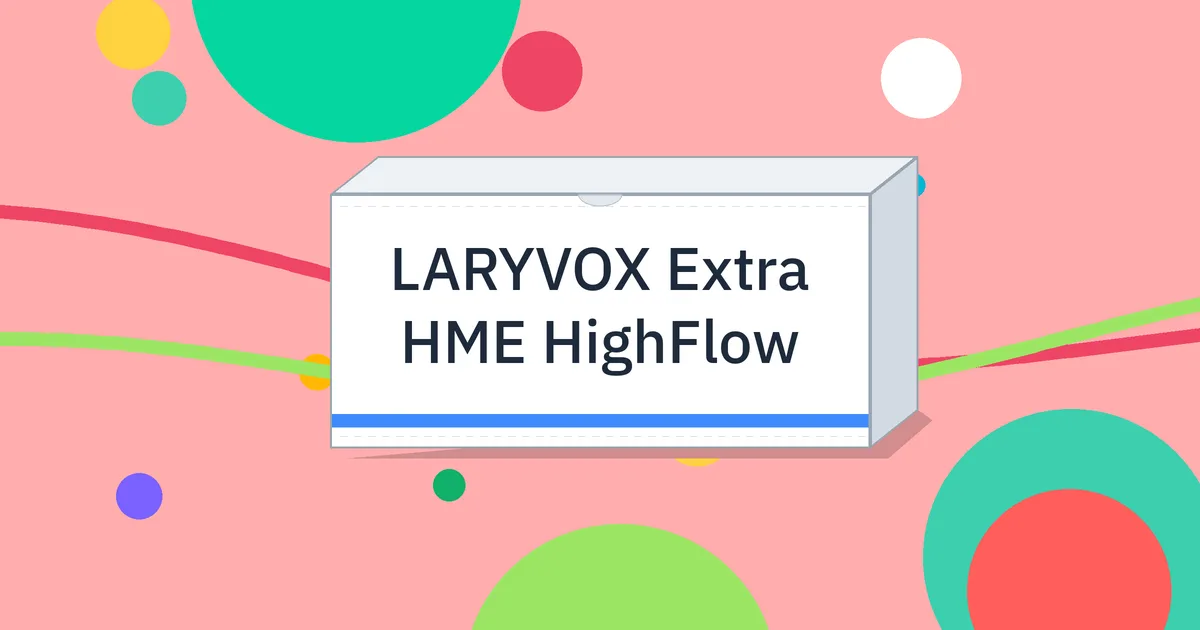 Symbolbild: Packung mit der Aufschrift LARYVOX Extra HME HighFlow (PZN 14144286) – Verfügbarkeit und Bezug in Apotheken in Frankfurt am Main