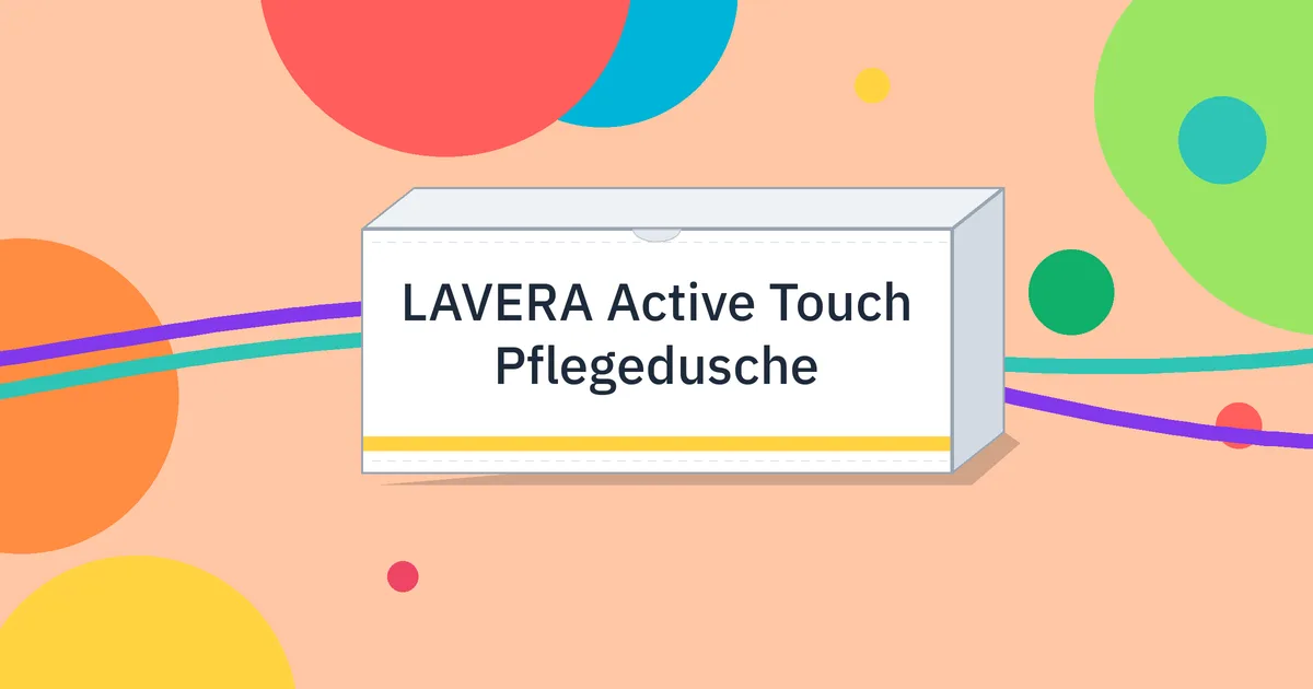 Symbolbild: Packung mit der Aufschrift LAVERA Active Touch Pflegedusche (PZN 15257845) – Verfügbarkeit und Bezug in Apotheken in Frankfurt am Main