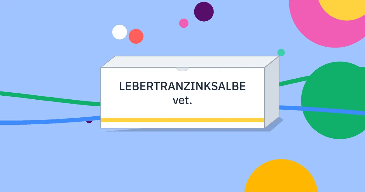 Symbolbild: Packung mit der Aufschrift LEBERTRANZINKSALBE vet. (PZN 10741878) – Verfügbarkeit und Bezug in Apotheken in Frankfurt am Main