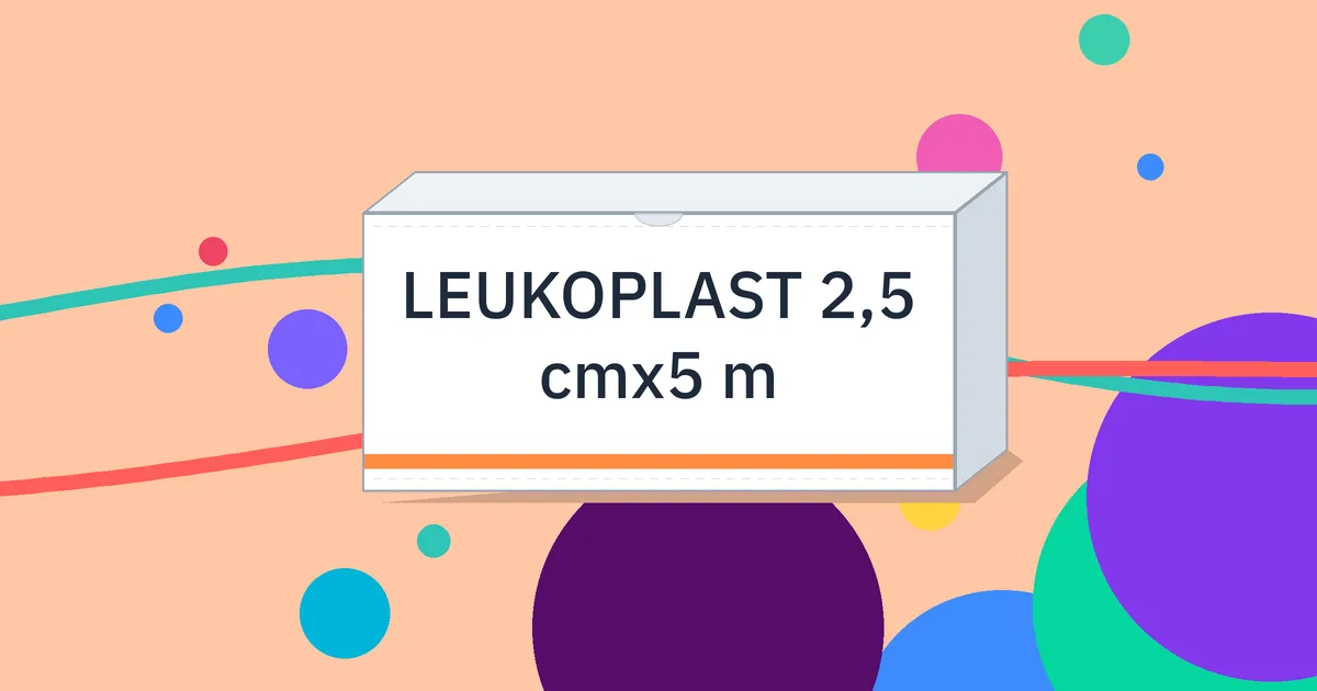 Symbolbild: Packung mit der Aufschrift LEUKOPLAST 2,5 cmx5 m (PZN 19701544) – Verfügbarkeit und Bezug in Apotheken in Frankfurt am Main
