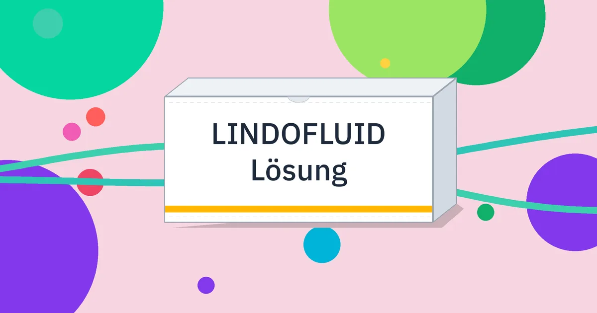 Symbolbild: Packung mit der Aufschrift LINDOFLUID Lösung (PZN 00422540) – Verfügbarkeit und Bezug in Apotheken in Frankfurt am Main