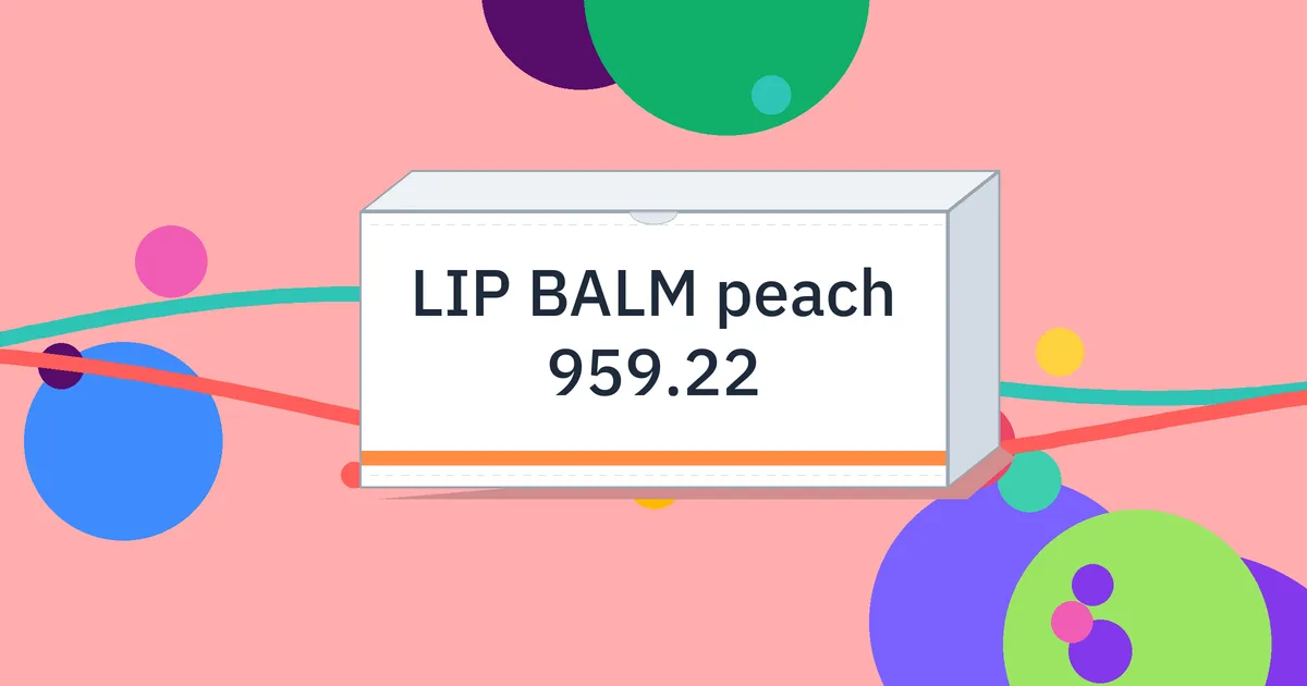 Symbolbild: Packung mit der Aufschrift LIP BALM peach 959.22 (PZN 16731786) – Verfügbarkeit und Bezug in Apotheken in Frankfurt am Main