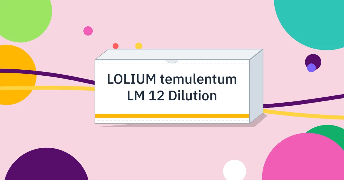 Symbolbild: Packung mit der Aufschrift LOLIUM temulentum LM 12 Dilution (PZN 13535234) – Verfügbarkeit und Bezug in Apotheken in Frankfurt am Main