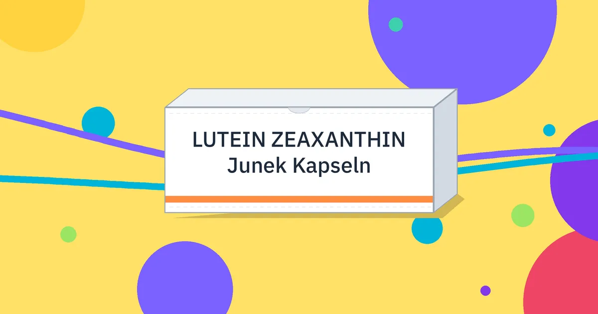Symbolbild: Packung mit der Aufschrift LUTEIN ZEAXANTHIN Junek Kapseln (PZN 00137839) – Verfügbarkeit und Bezug in Apotheken in Frankfurt am Main