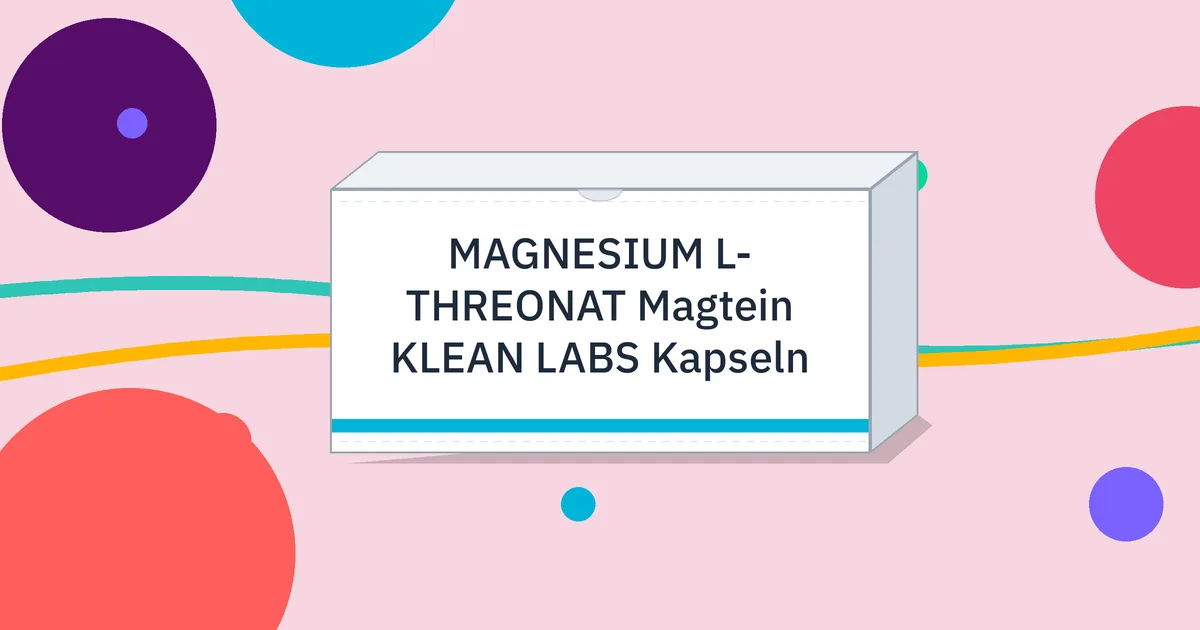 Symbolbild: Packung mit der Aufschrift MAGNESIUM L-THREONAT Magtein KLEAN LABS Kapseln (PZN 19363780) – Verfügbarkeit und Bezug in Apotheken in Frankfurt am Main