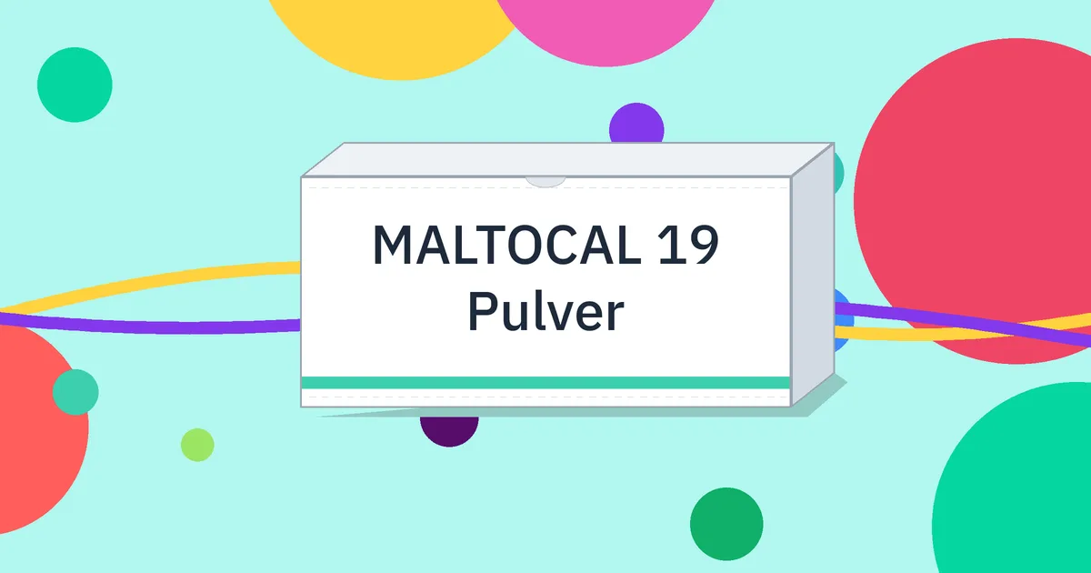 Symbolbild: Packung mit der Aufschrift MALTOCAL 19 Pulver (PZN 11384529) – Verfügbarkeit und Bezug in Apotheken in Frankfurt am Main
