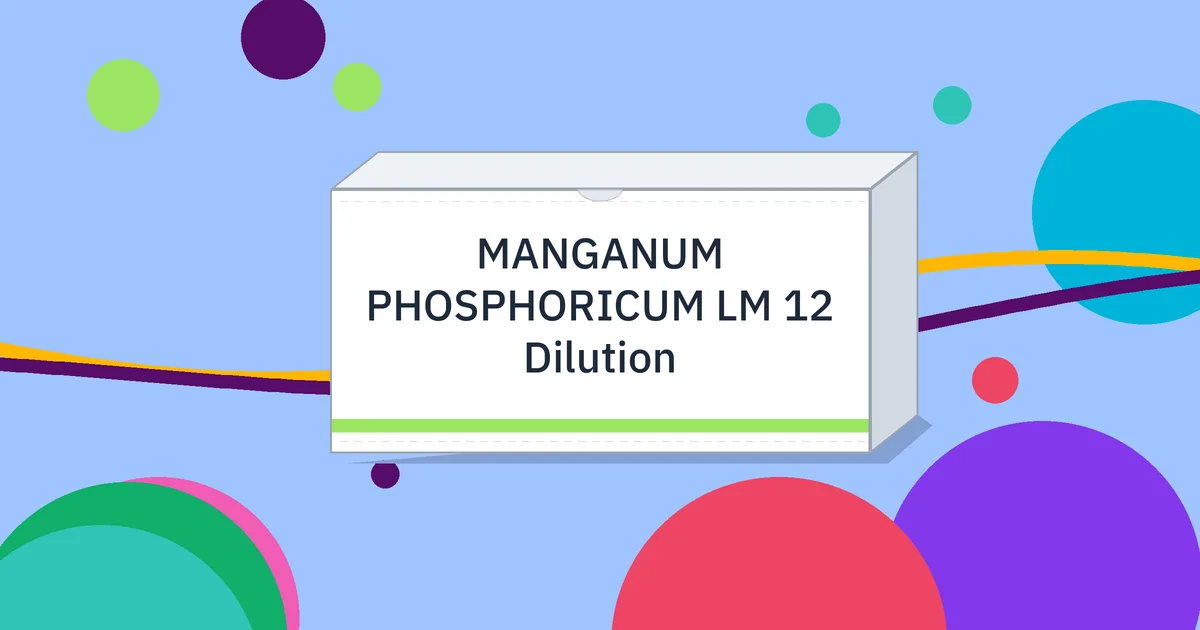 Symbolbild: Packung mit der Aufschrift MANGANUM PHOSPHORICUM LM 12 Dilution (PZN 12945562) – Verfügbarkeit und Bezug in Apotheken in Frankfurt am Main
