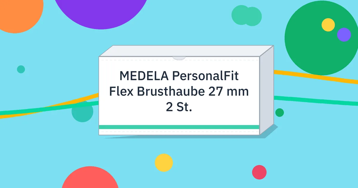 Symbolbild: Packung mit der Aufschrift MEDELA PersonalFit Flex Brusthaube 27 mm 2 St. (PZN 17550035) – Verfügbarkeit und Bezug in Apotheken in Frankfurt am Main