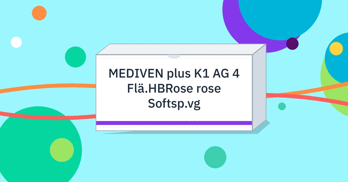 Symbolbild: Packung mit der Aufschrift MEDIVEN plus K1 AG 4 Flä.HBRose rose Softsp.vg (PZN 15912072) – Verfügbarkeit und Bezug in Apotheken in Frankfurt am Main